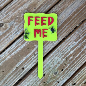 FEED ME Sign, Pre Order, Wreath Attachment, Centerpiece Sign, Plant ...