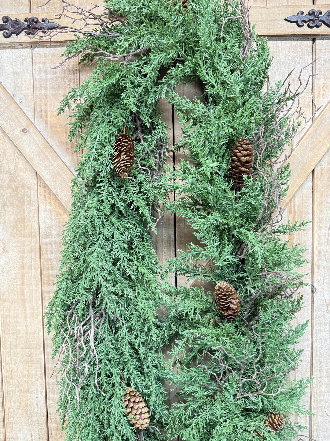 Pine Cone Twig Garland Greenery, 72 Inch’s, Filler for Mantel ...