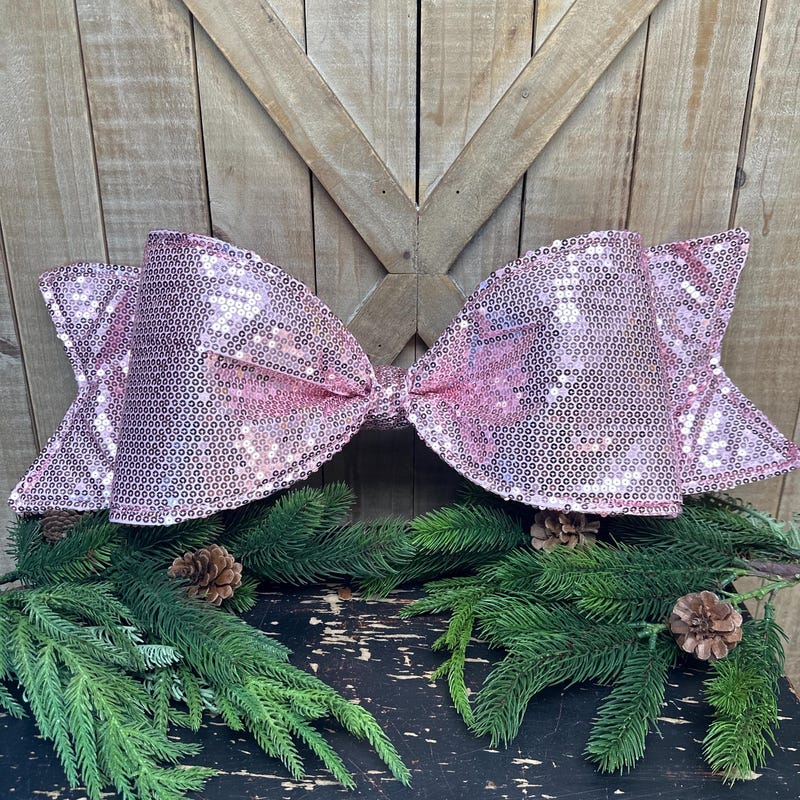 Large Pink Bows - Etsy
