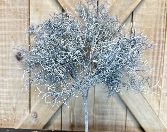 Gray Spanish Moss Bush, Moss Spray, Floral Greenery, 15 Inches - Etsy