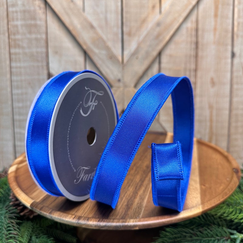 Blue Satin Ribbon - Etsy