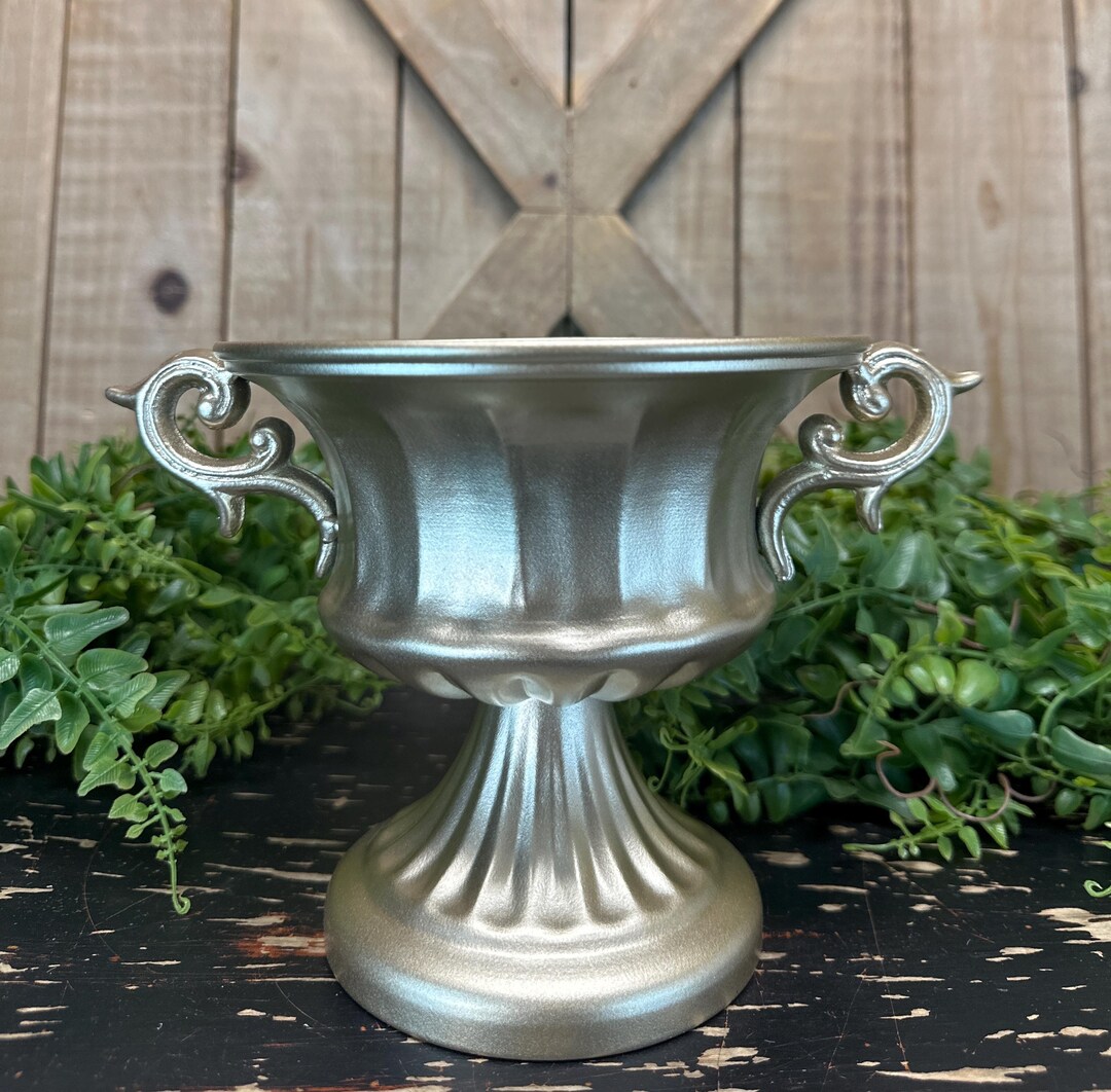 Gold Metal Trophy Bowl Base, 6 Inch High, Centerpiece Base, Bowl Base ...