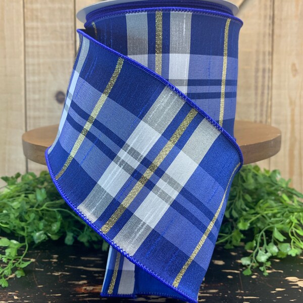 Plaid Wired Ribbon - Etsy