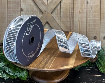 5 Yards, Jeweled Hot Pink Velvet Ribbon, 1.5 Inch Ribbon, Wired Ribbon ...