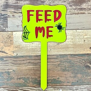 FEED ME Sign, Pre Order, Wreath Attachment, Centerpiece Sign, Plant ...