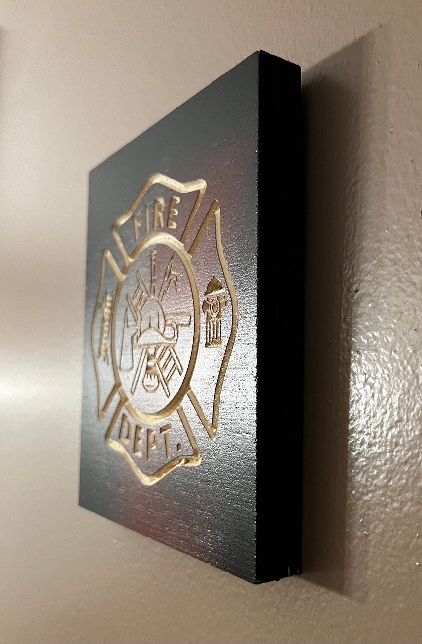 Fire Department Sign, Wood Decor, Custom Made, Handmade Gifts ...