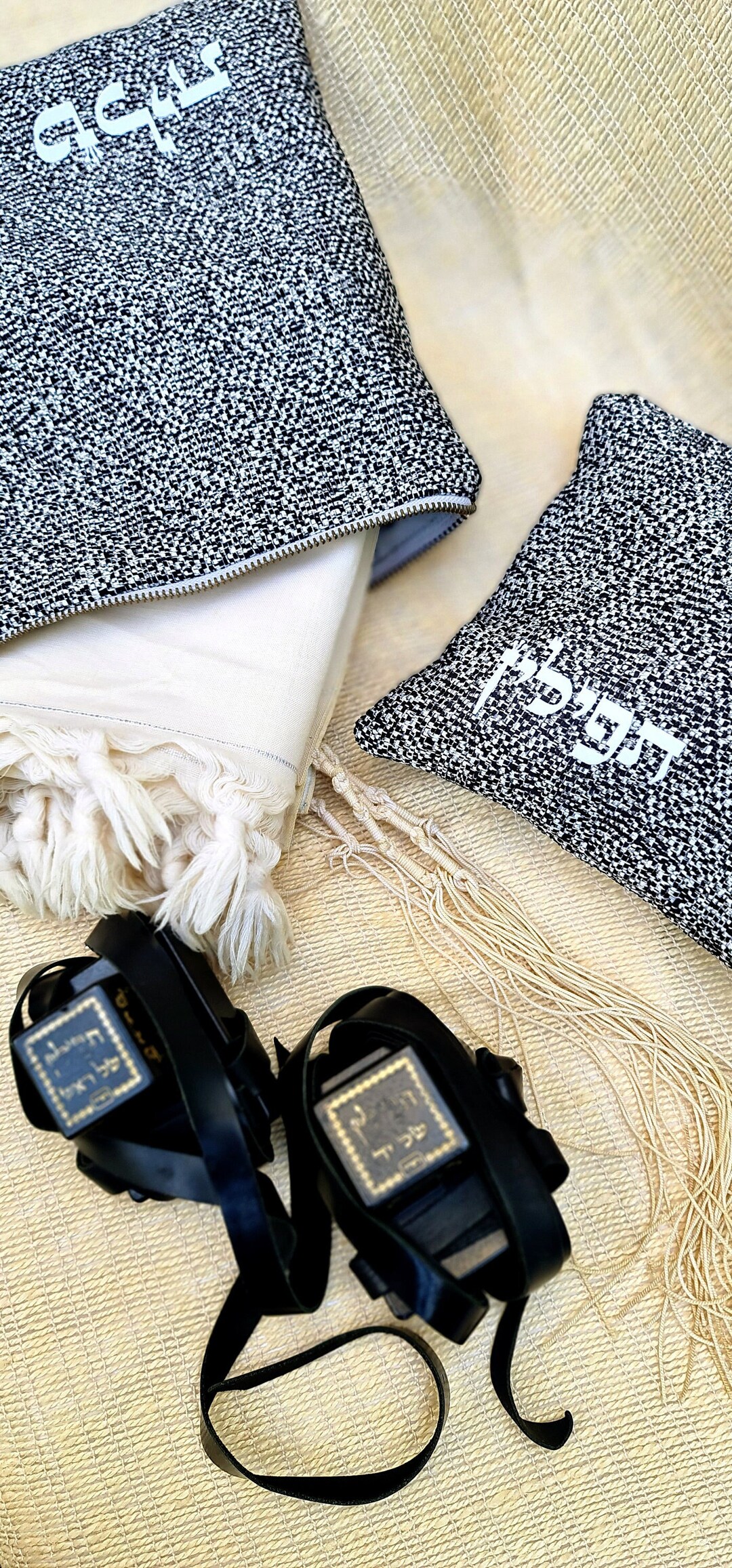 Set of Tallit and Tefillin Cases, Teffillin Bag, Tallit Teffillin Bags ...