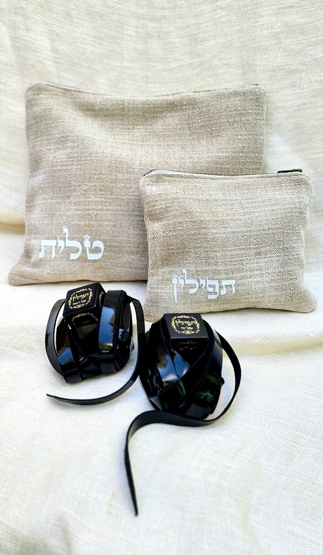 Set of Tallit and Tefillin Cases Teffillin Bag Tallit - Etsy