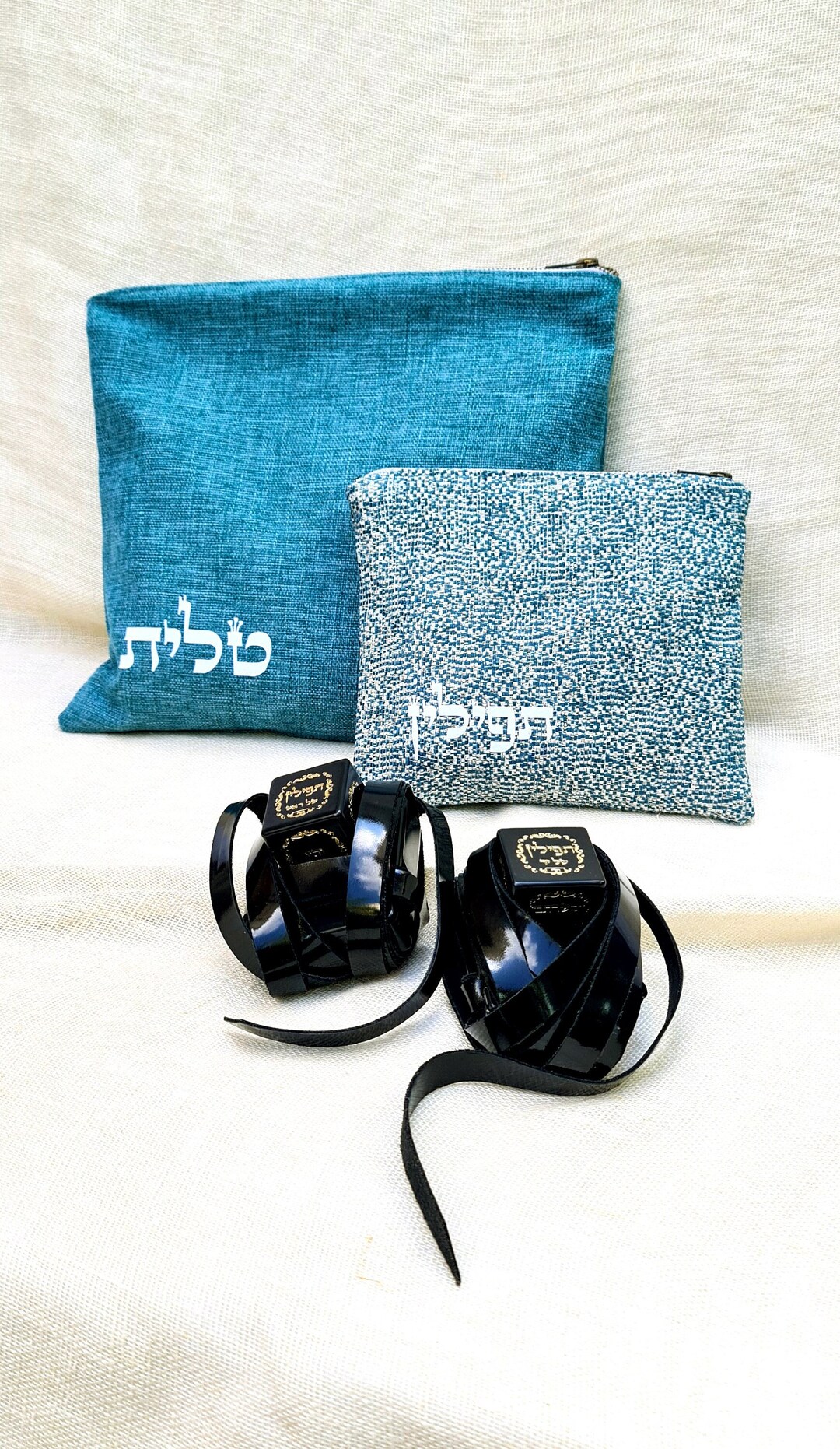 Set of Tallit and Tefillin Cases Teffillin Bag Tallit - Etsy