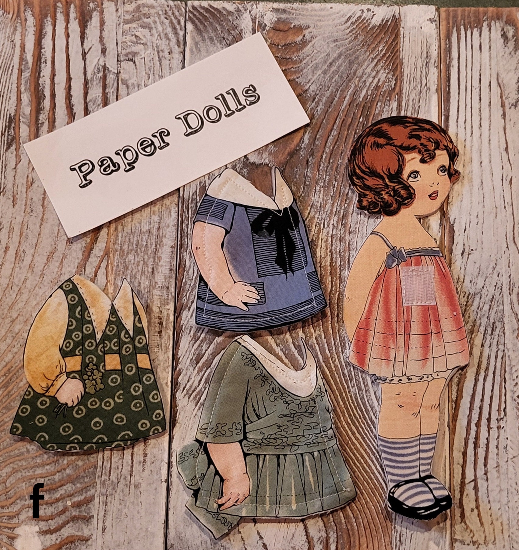 Vintage Fabric Paper Dolls: Bridesmaid Collection With Velcro Clothes ...