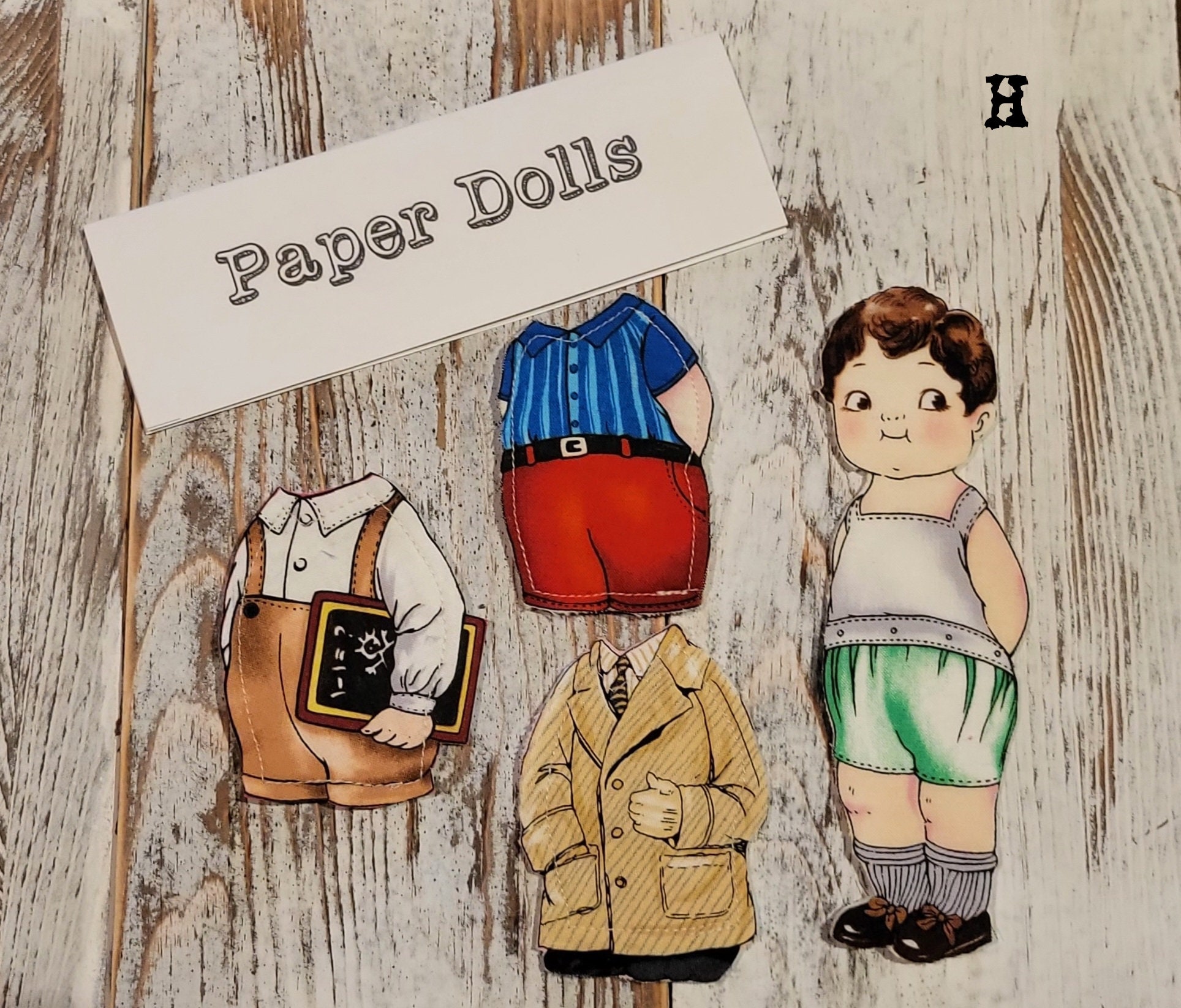 Paper Dolls, Fabric Paper Doll, Vintage Paper Dolls, Velcro Paper Dolls ...