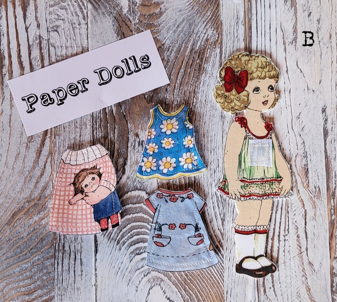 Paper Dolls, Fabric Paper Doll, Vintage Paper Dolls, Velcro Paper Dolls ...
