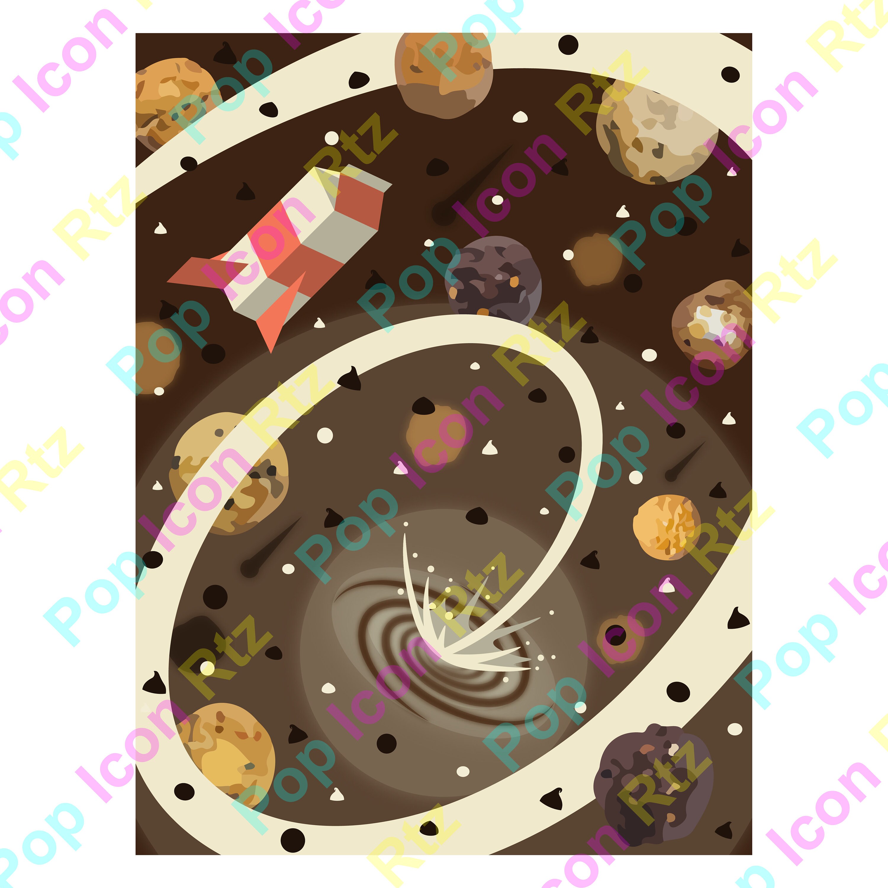 Space Cookies PNG DIGITAL FILE Vectored-By-Hand | Etsy