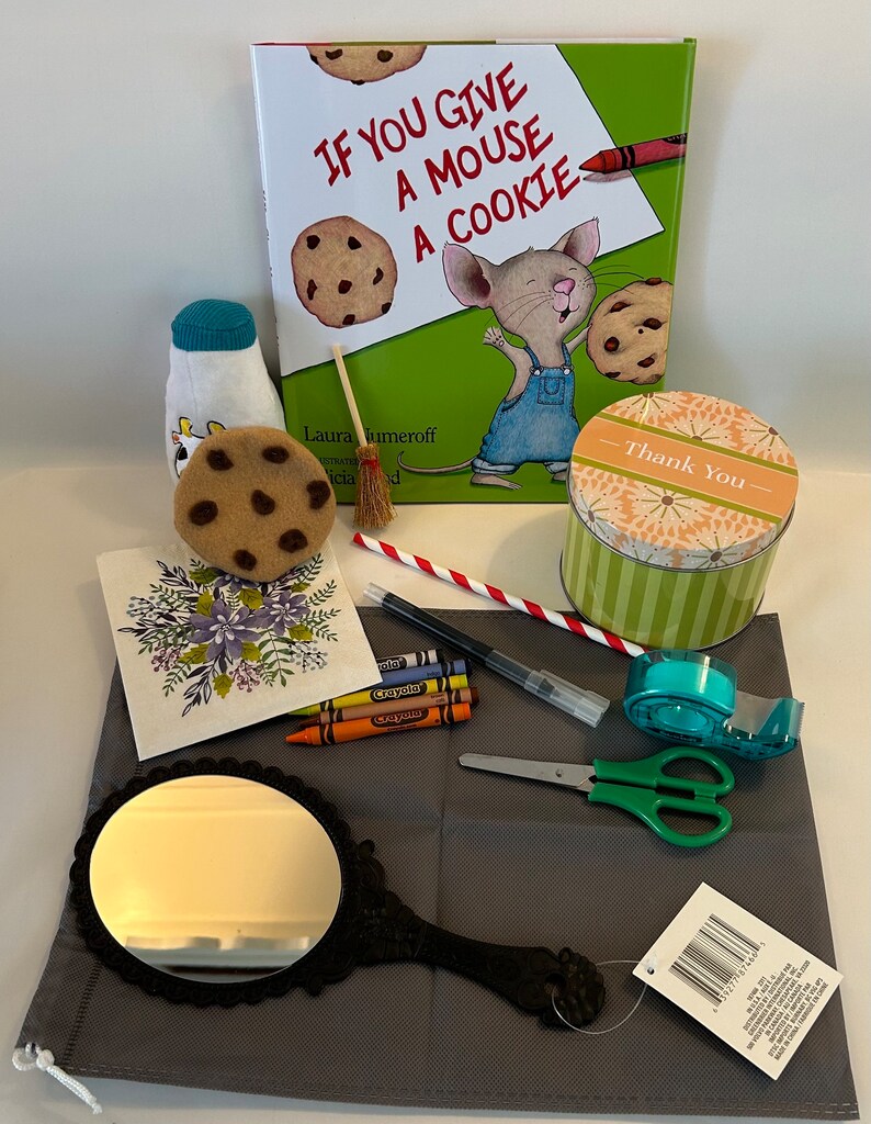 If You Give a Mouse A Cookie Picture Book Box With Manipulatives - Etsy