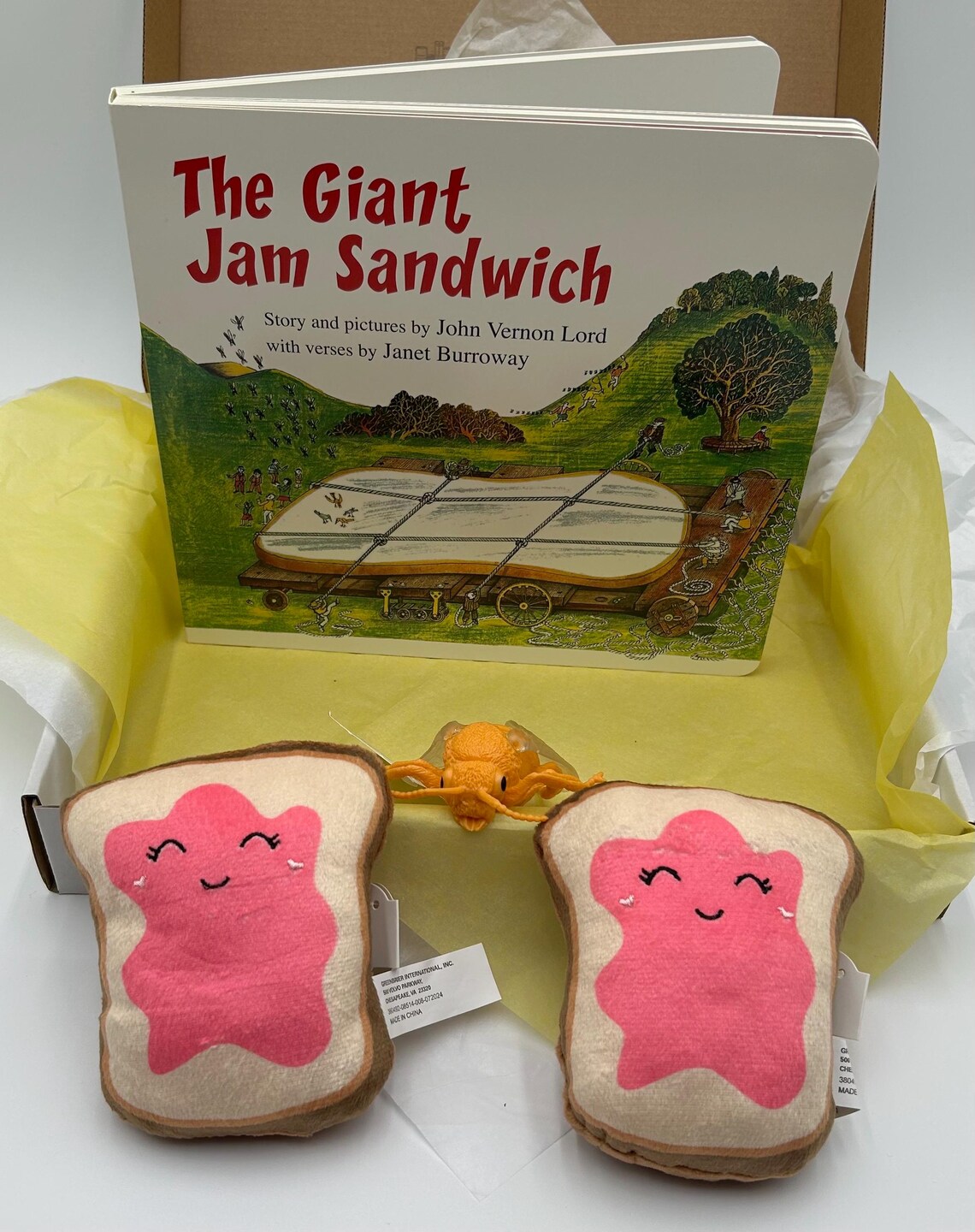 The Giant Jam Sandwich Board Book Box With Plush - Etsy