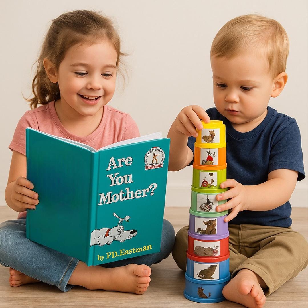 Are You My Mother? Book Box With Sequencing, Stacking Cups - Etsy