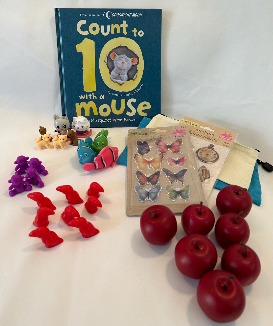 Count to 10 With a Mouse Book Box With Manipulatives - Etsy