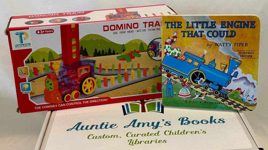 The Little Engine That Could Board Book Box With Domino Train - Etsy