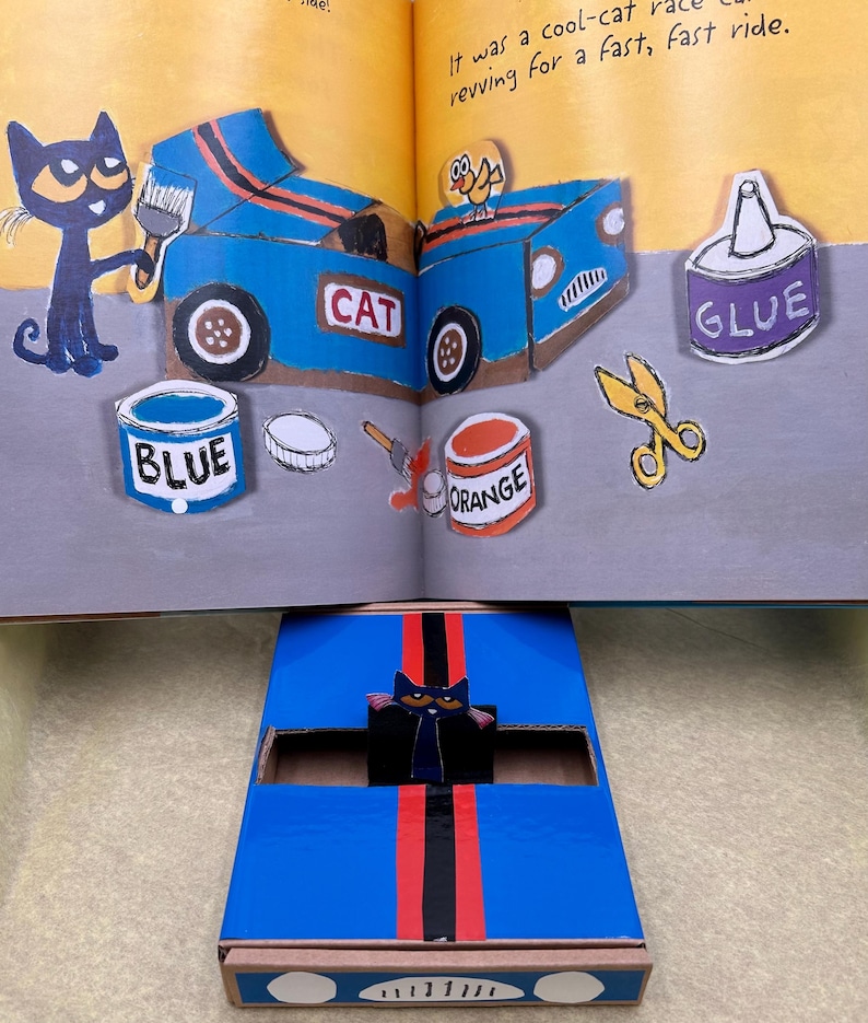 Pete the Cat's Groovy Imagination Book Box With Boxes and Stickers - Etsy