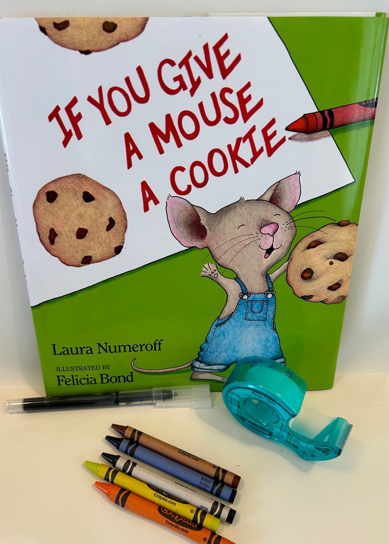 If You Give a Mouse A Cookie Picture Book Box With Manipulatives - Etsy
