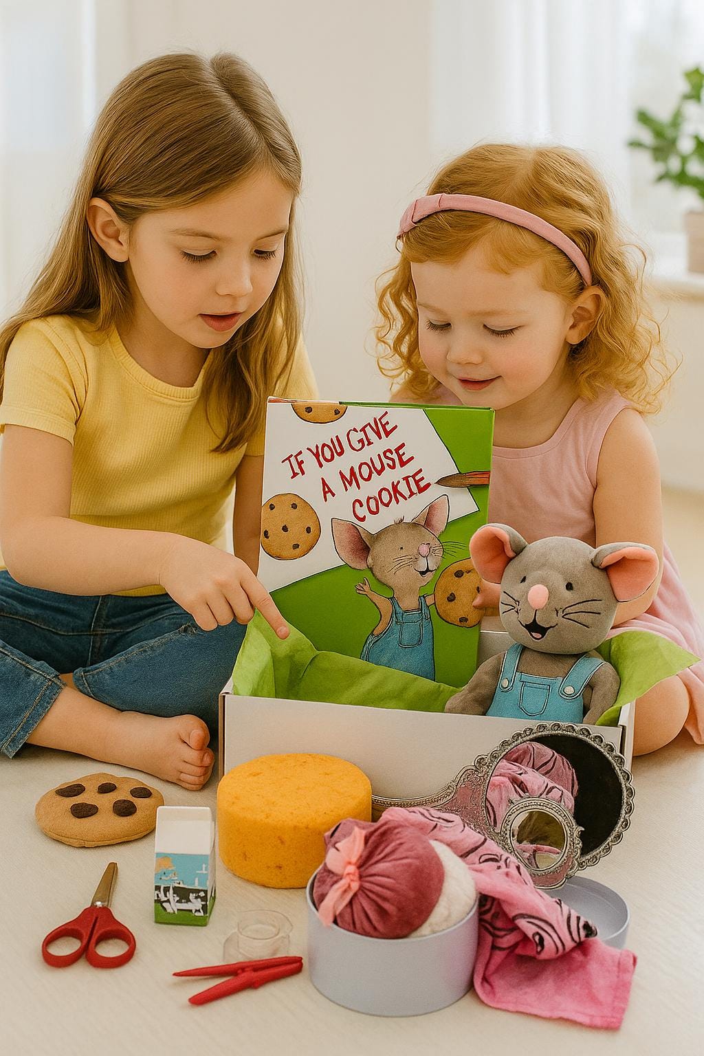 If You Give a Mouse A Cookie Picture Book Box With Manipulatives - Etsy