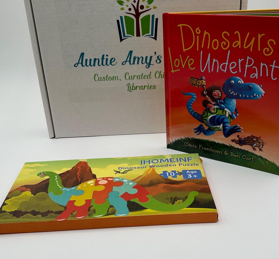 Dinosaurs Love Underpants Book Box With Puzzle - Etsy