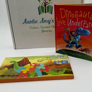 Dinosaurs Love Underpants Book Box With Puzzle - Etsy