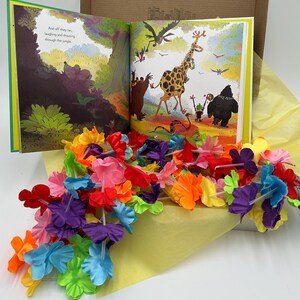 Grumpy Monkey Spring Fever Book Box With Flower Leis and Headband - Etsy