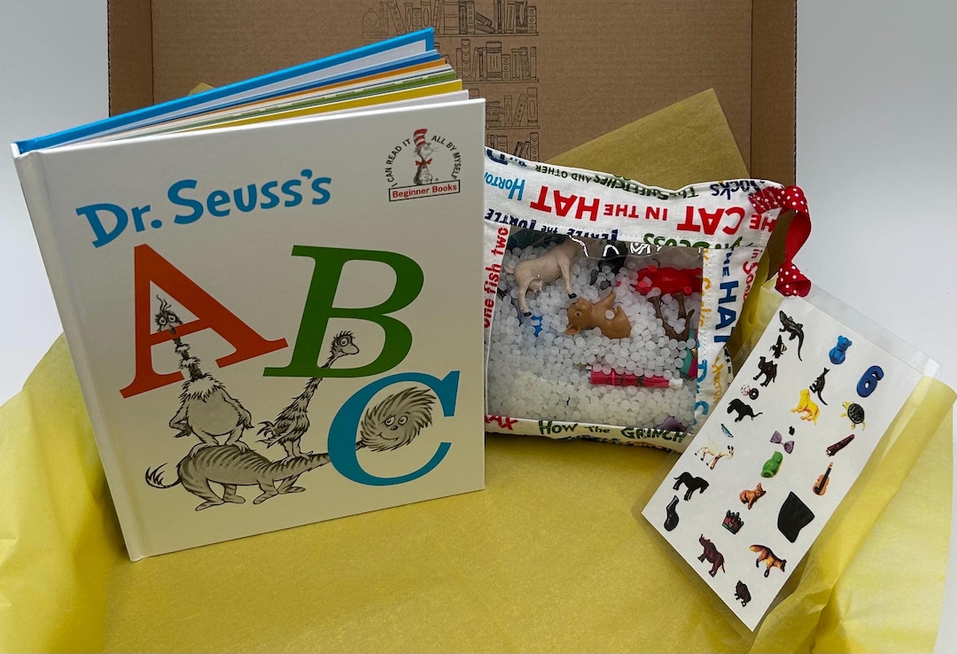 Dr. Seuss’s ABC Book Box With Sensory Seek and Find Bag - Etsy
