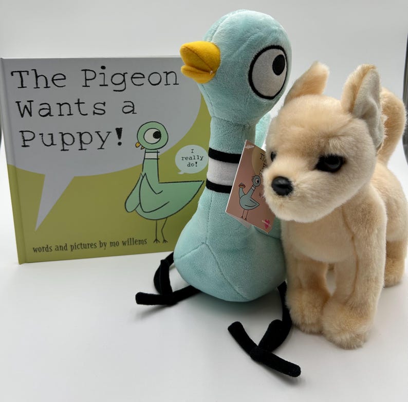 The Pigeon Wants a Puppy! Picture Book Box - Etsy
