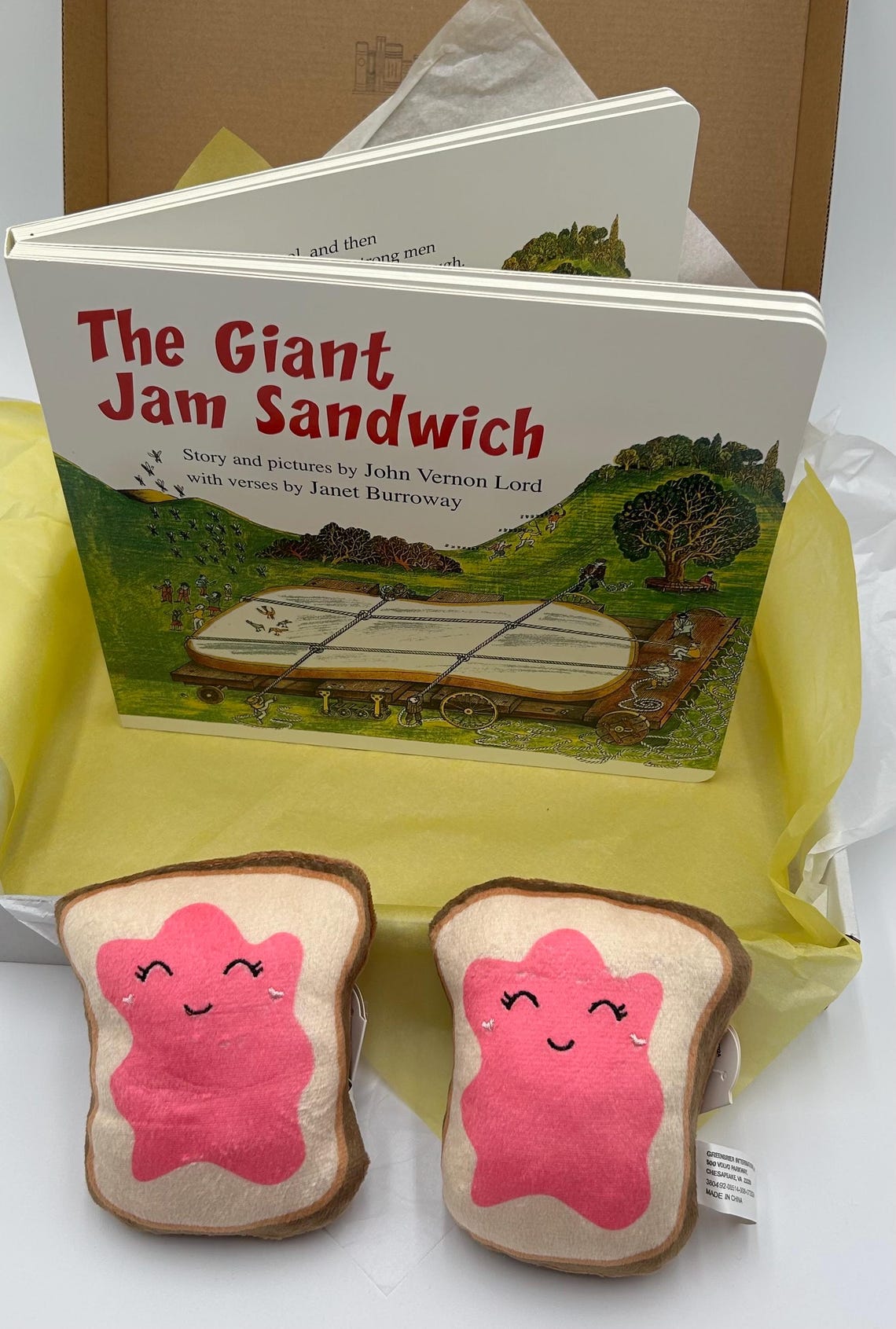 The Giant Jam Sandwich Board Book Box With Plush - Etsy
