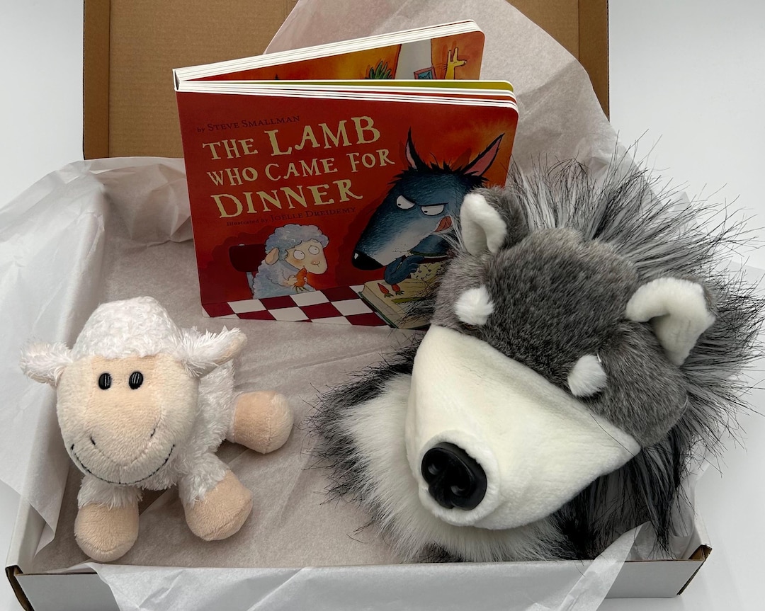The Lamb Who Came for Dinner Board Book Box With Puppet and Plush - Etsy