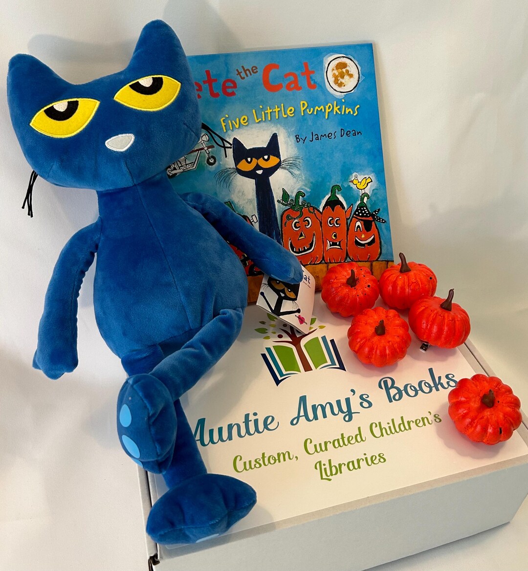 Pete the Cat Five Little Pumpkins Picture Book Box With Plush and ...