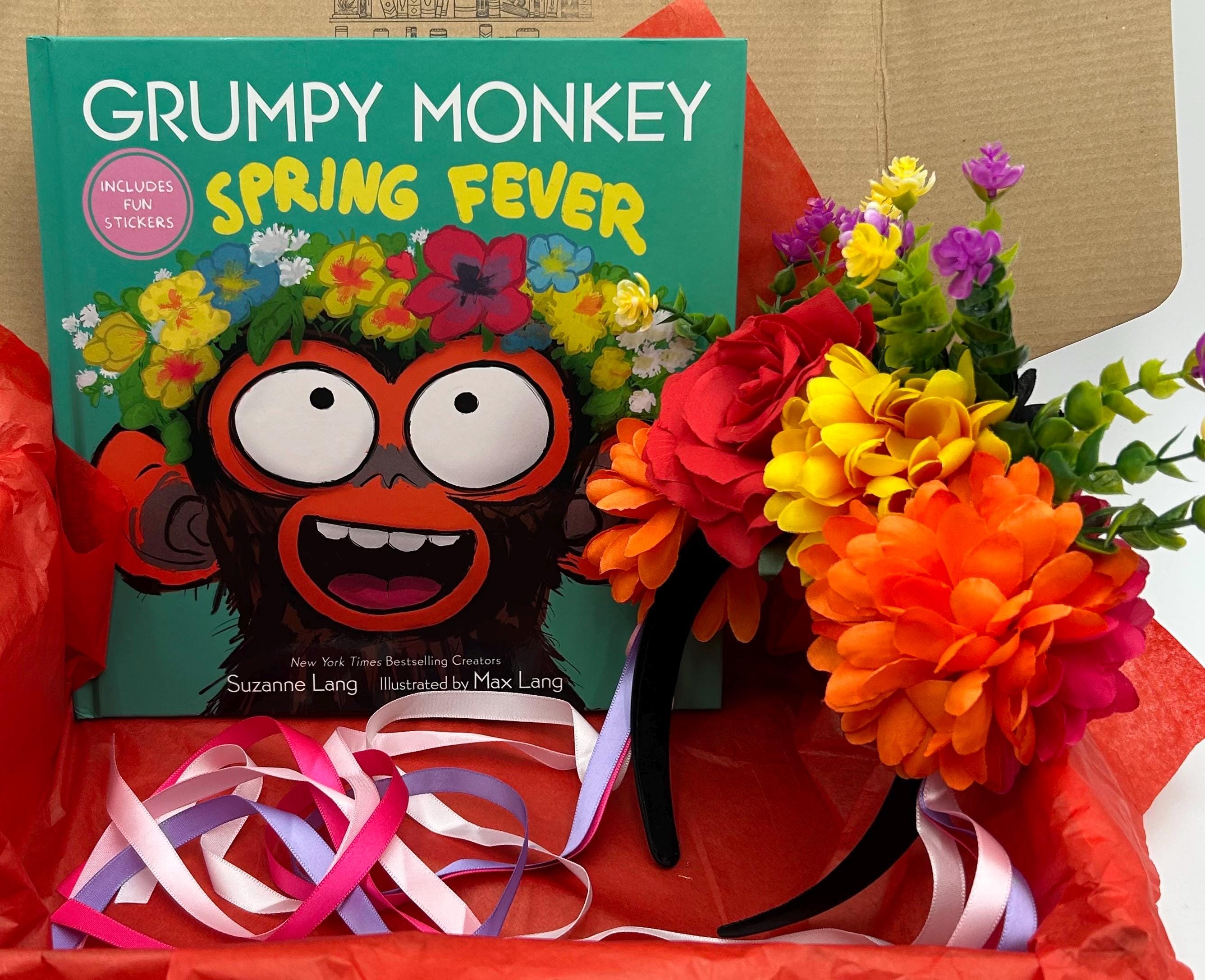 Grumpy Monkey Spring Fever Book Box With Flower Leis and Headband - Etsy