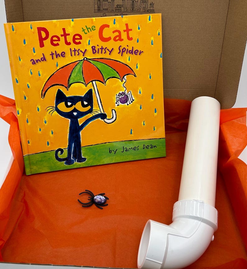Pete the Cat & Itsy Bitsy Spider Book Box: Storytelling Set - Etsy