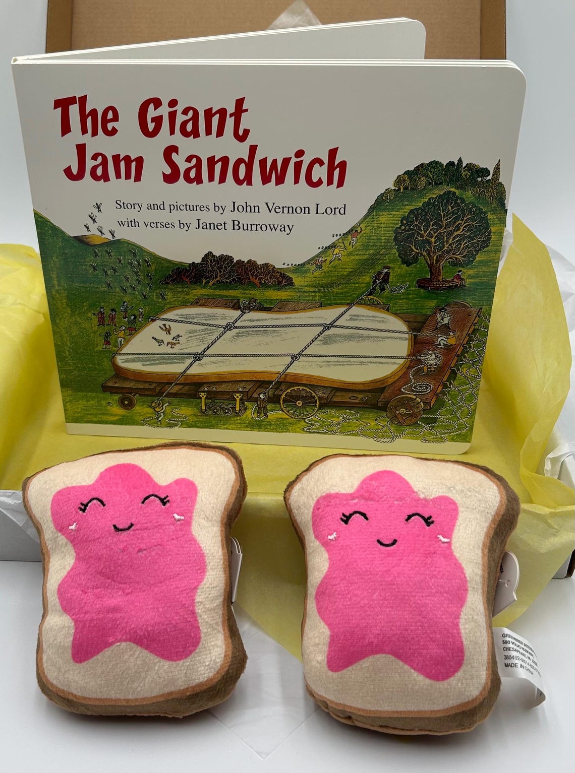 The Giant Jam Sandwich Board Book Box With Plush - Etsy