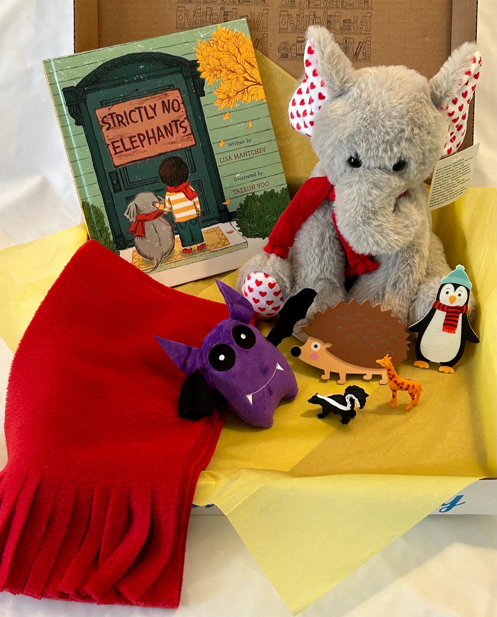 Strickly No Elephants Picture Book Box With Plush - Etsy