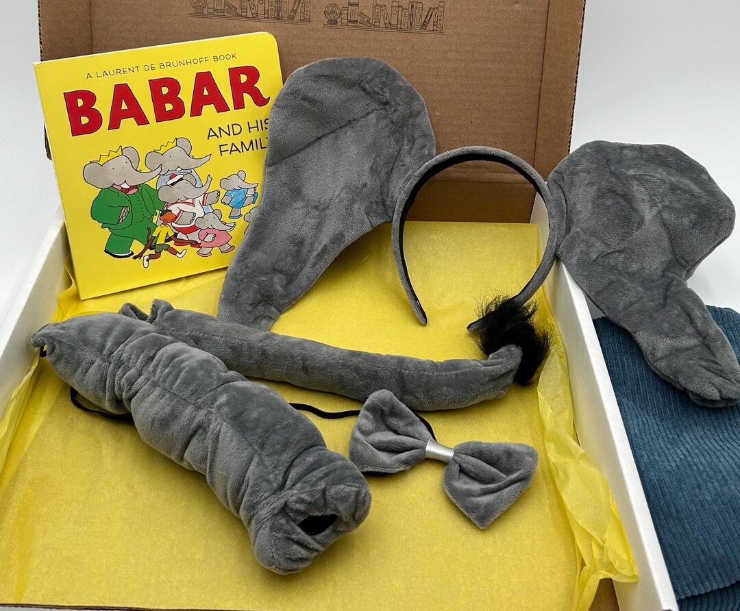 Babar Board Book Box With Costume - Etsy