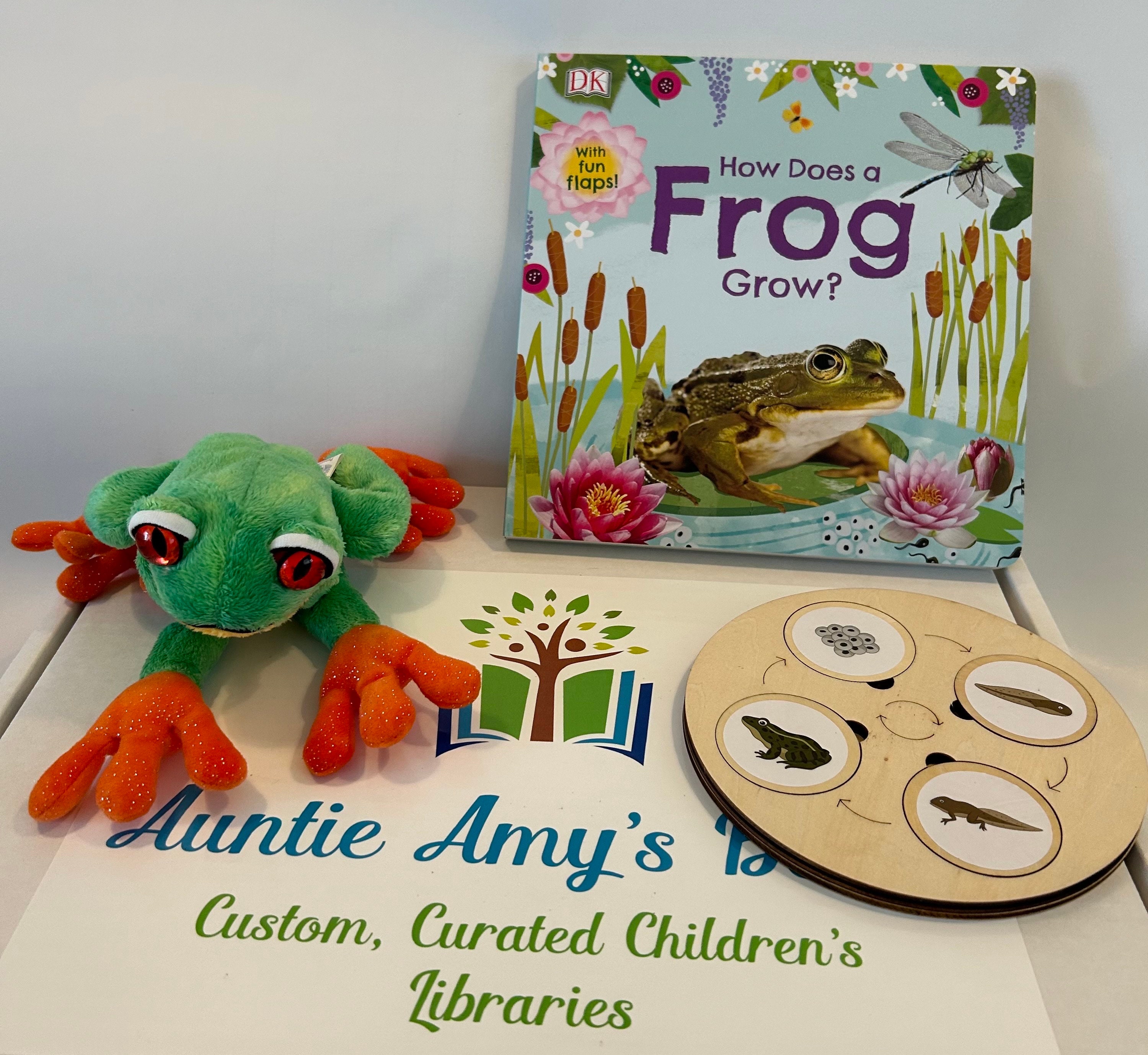 How Does a Frog Grow Book Box With Life Cycle and Plush - Etsy
