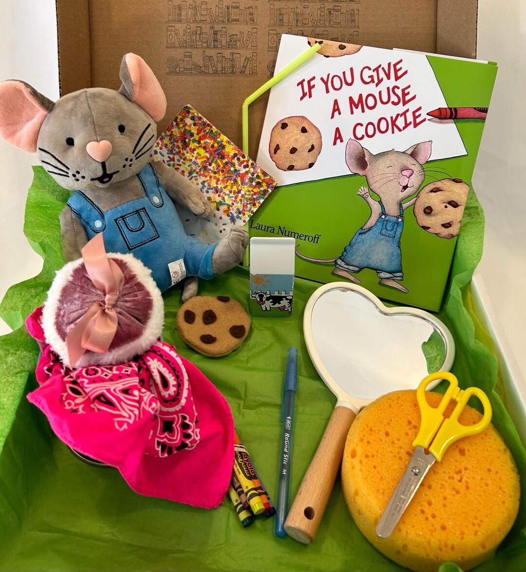 If You Give a Mouse A Cookie Picture Book Box With Manipulatives - Etsy