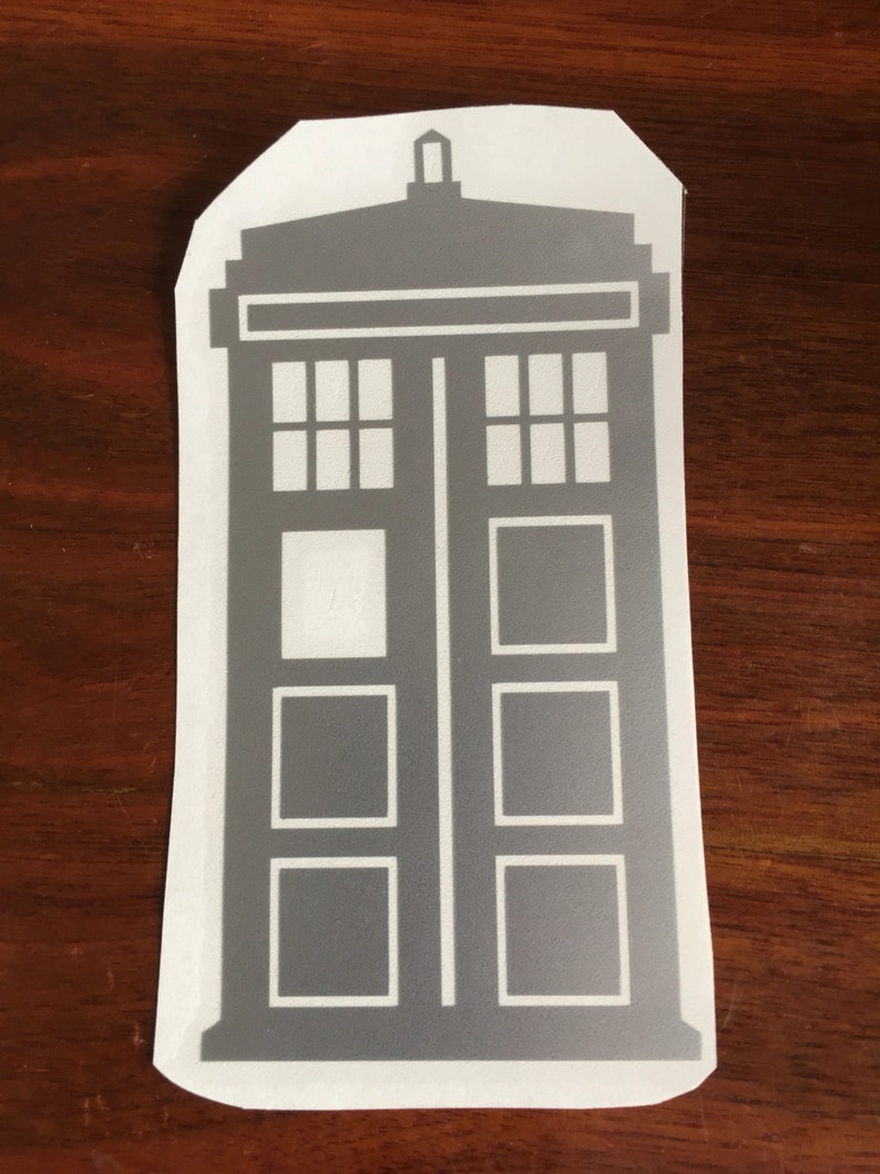 Doctor Who TARDIS Decal. Auto Car Computer Home | Etsy