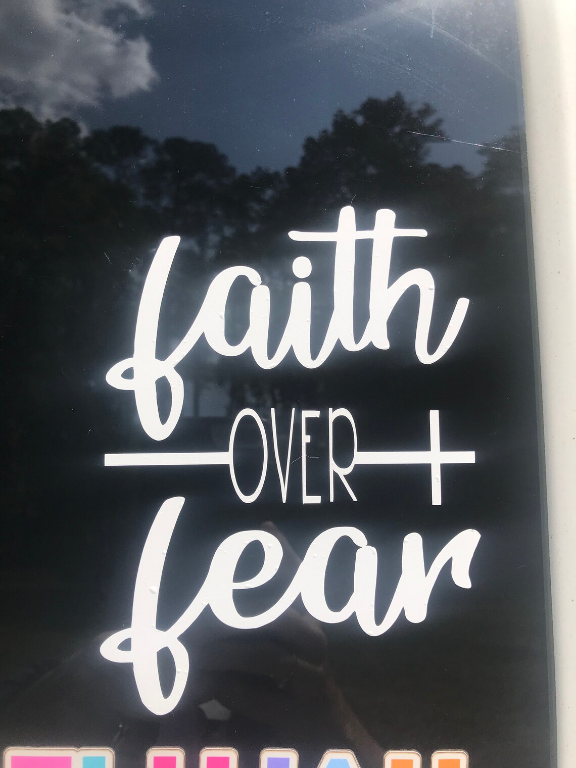 Faith Over Fear DieCut Decal Exterior Grade Vinyl. 5.5 X | Etsy