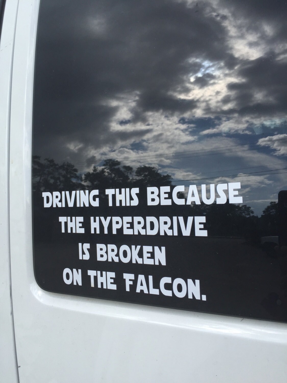Star Wars Inspired Millennium Falcon Car Decal driving - Etsy