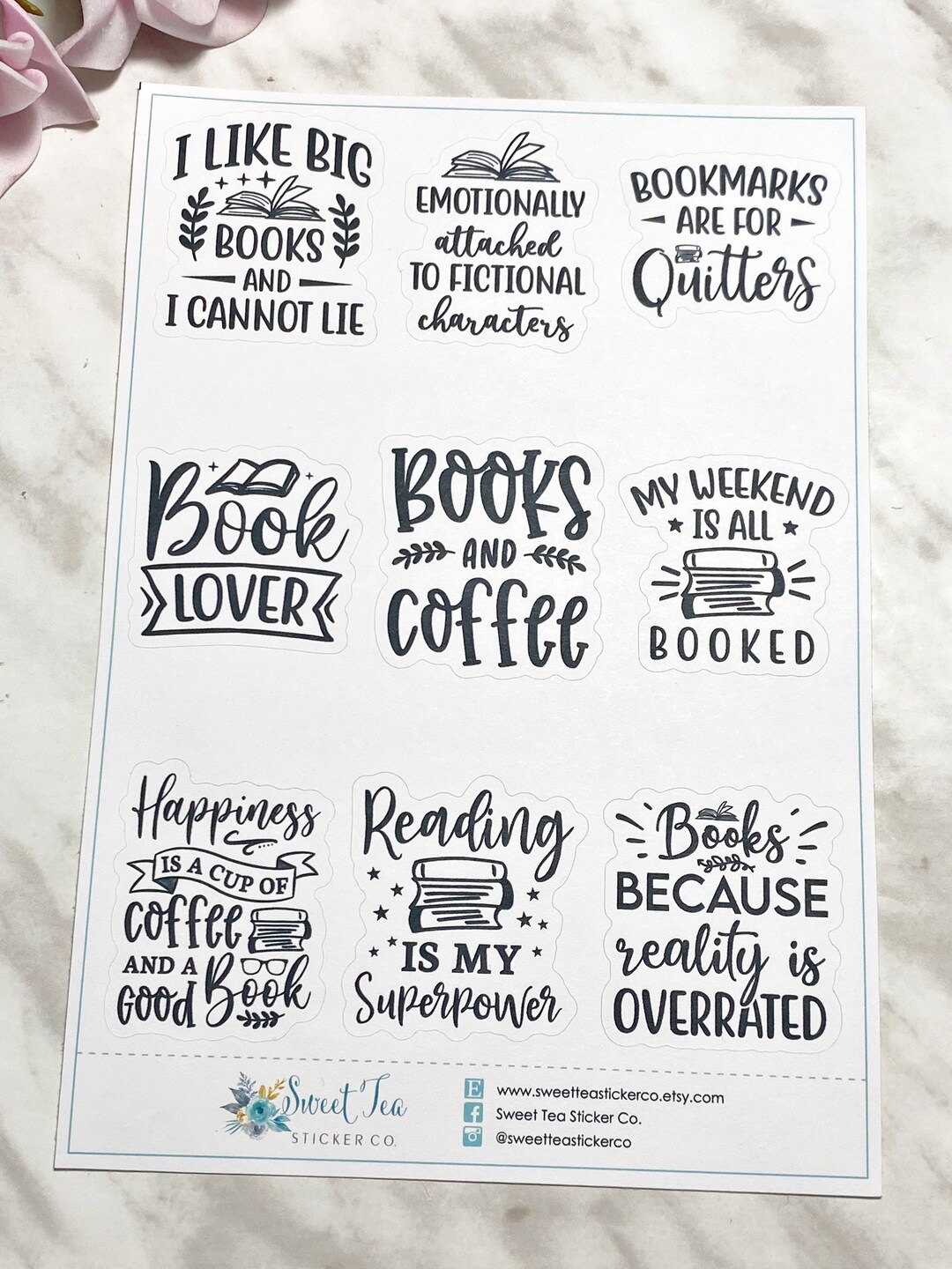 Book / Reading Quotes 1 Planner Sticker (F59) - Etsy