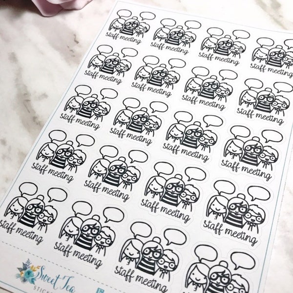 Meeting Sticker - Etsy