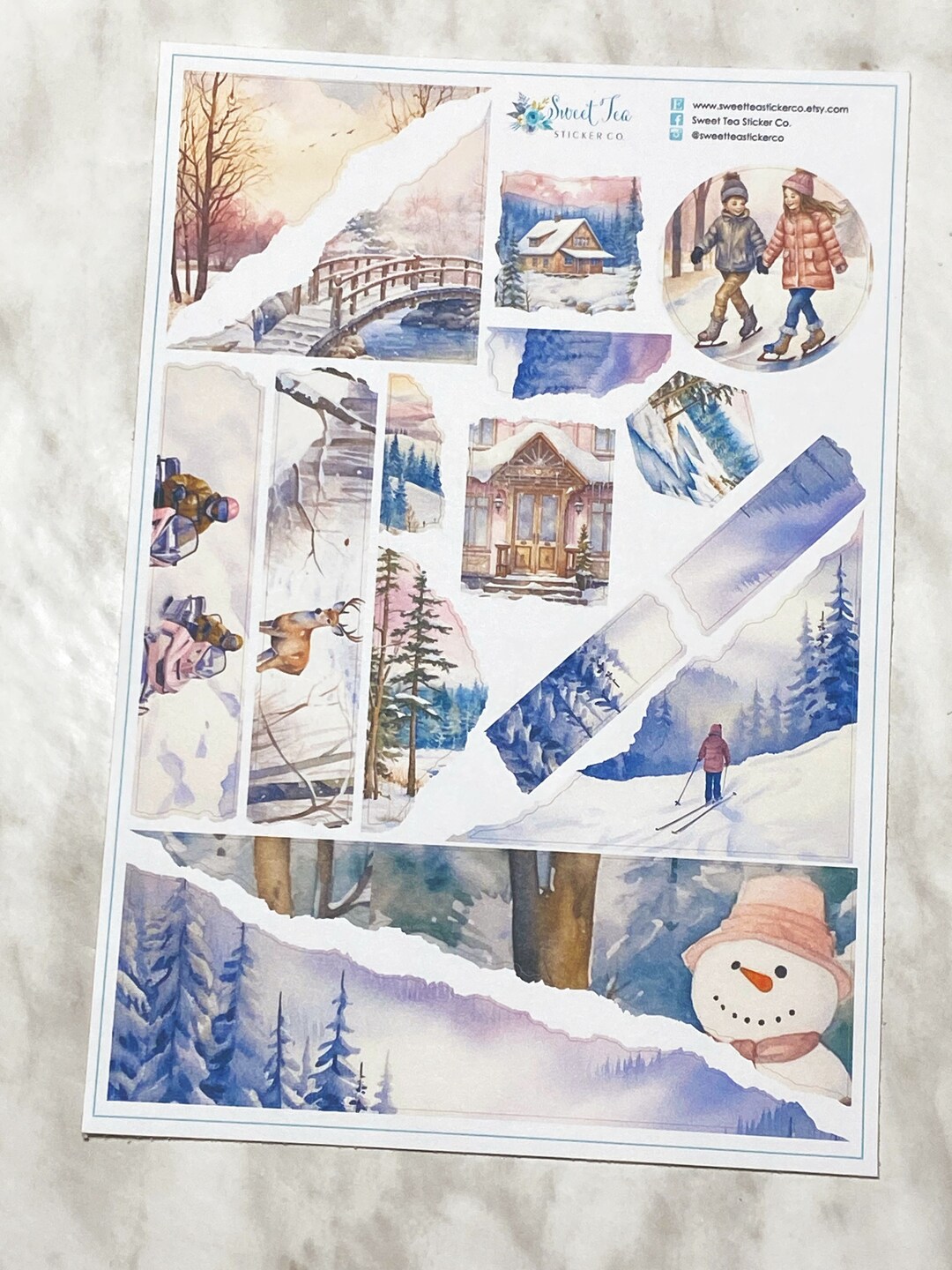 Hello Cold Days Bullet Journal Kit Planner Sticker Set - Etsy