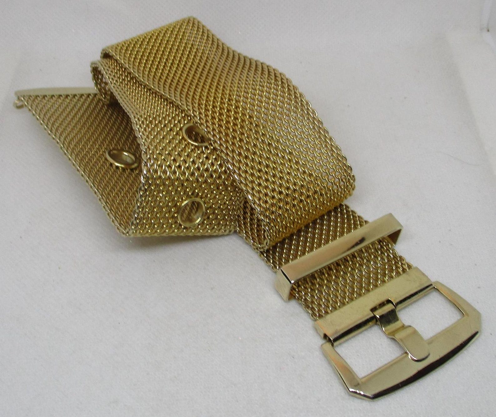 Vintage Gold Tone Metal Mesh Belt Gold Tone Belt Gold Tone Metal Mesh ...
