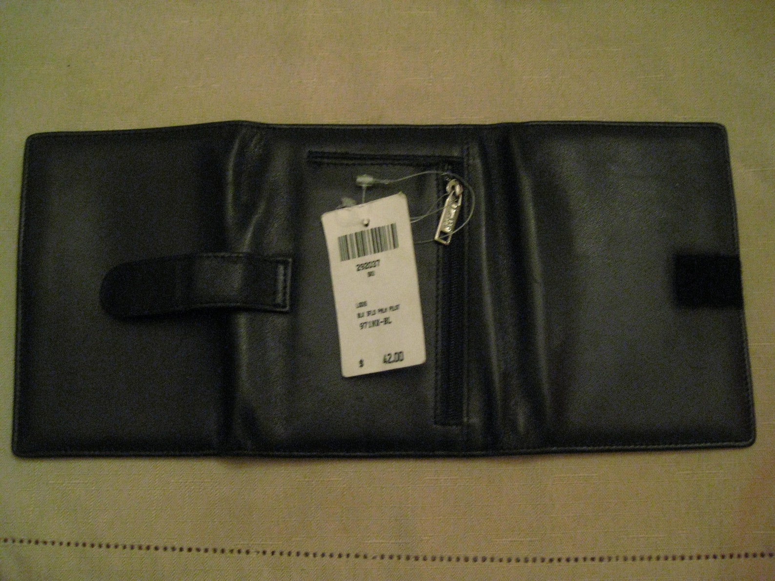 LODIS LOS ANGELES Wallet Unisex Genuine Black Leather Tri-fold - Etsy