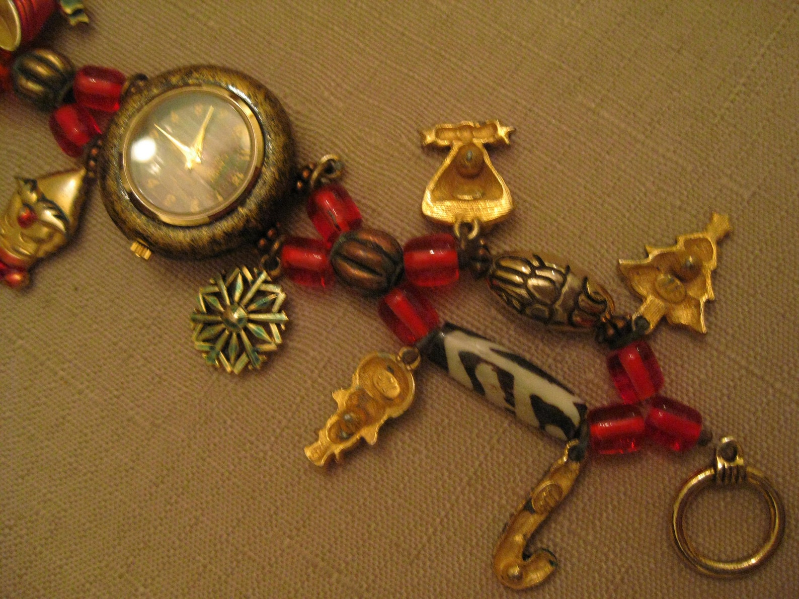 RARE BONETTO Candy Watch Christmas Signed JJ Enamel Charm - Etsy