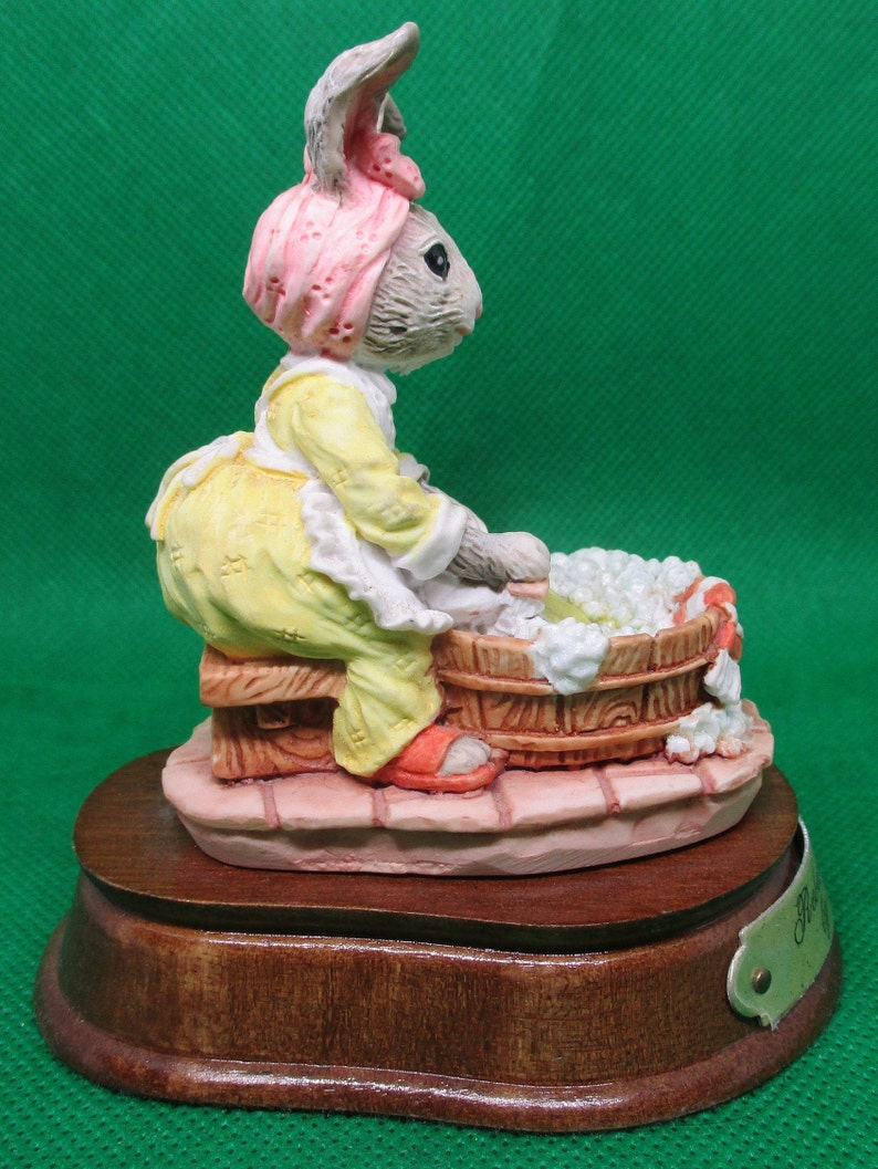 Rebecca Rabbit Figurine Little Nook Village by Leonardo - Etsy